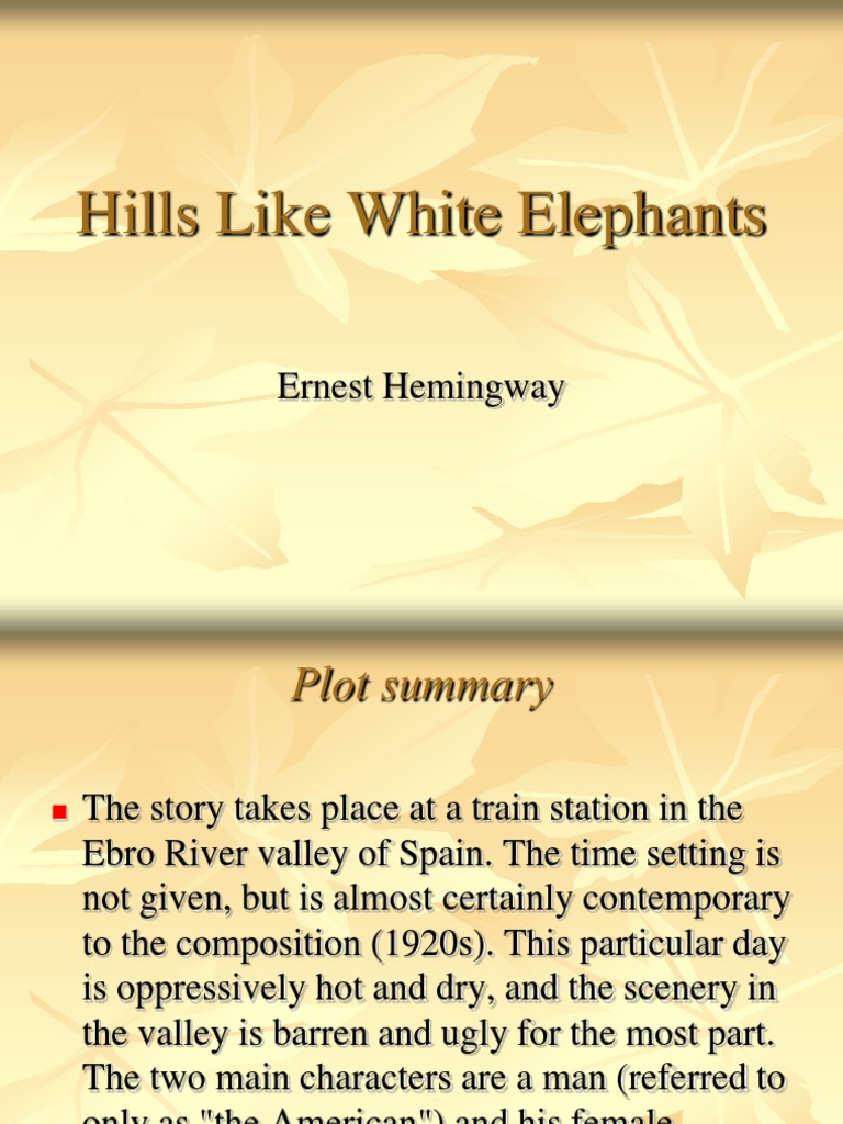 Hills Like White Elephants: Ernest Hemingway | PDF | Pregnancy