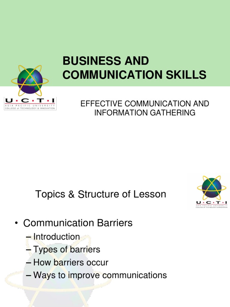 Business Communication Skills | PDF | Semantics | Communication