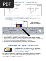 Micro Sim Template | PDF