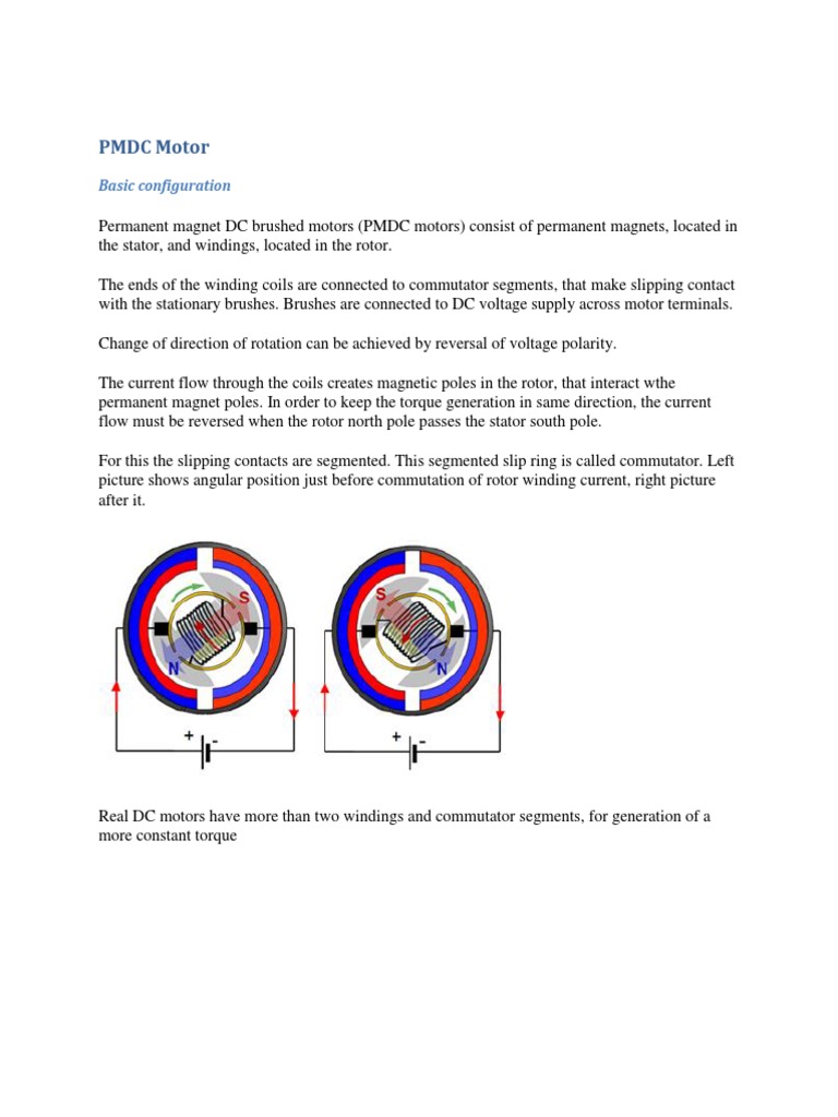PMDC Motor | PDF | Technology & Engineering