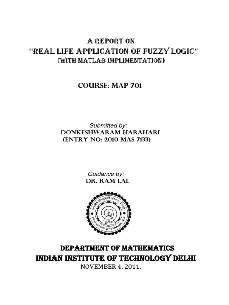 Fuzzy Final Assignment Pdf Fuzzy Logic Logic 