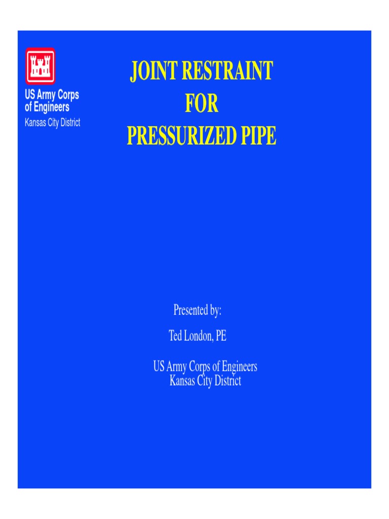 Thrust Block Design for Pressurized Pipes | PDF | Pipe (Fluid ...