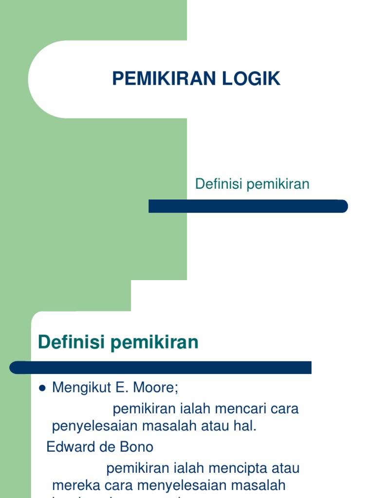 Pemikiran Logik.2 | PDF