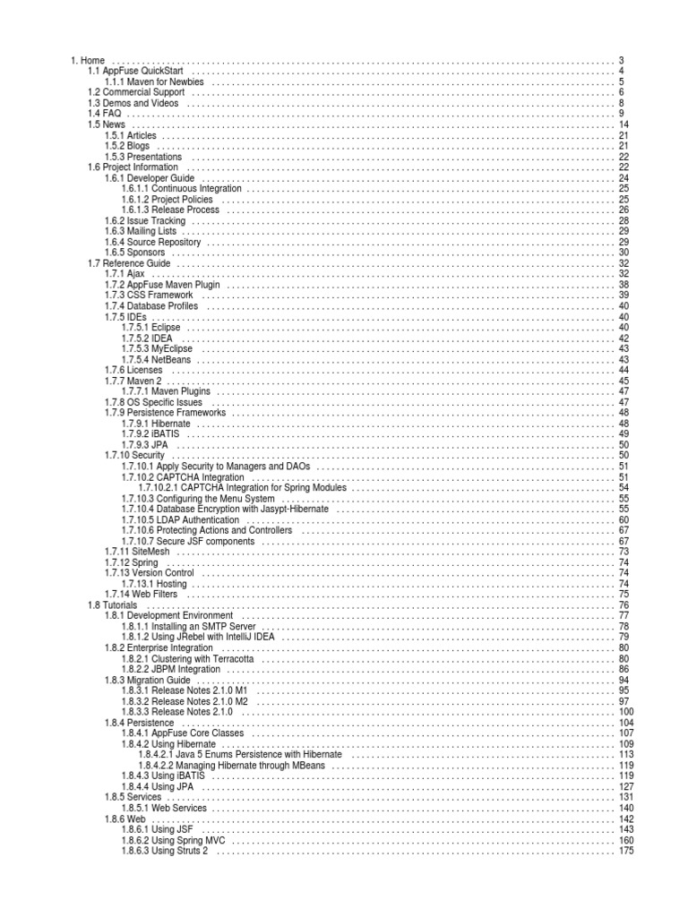 AppFuse Developer Guide | PDF | Java Server Pages | Spring Framework