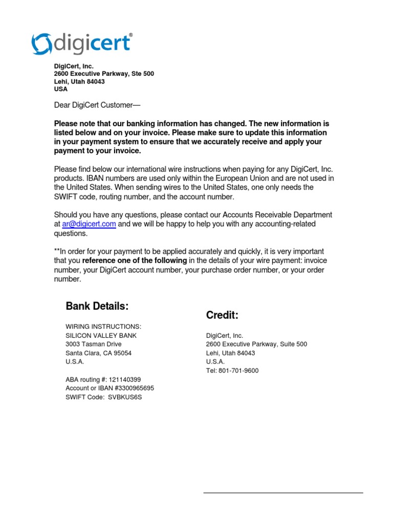 Bank Details International | PDF | Business | Finance & Money Management