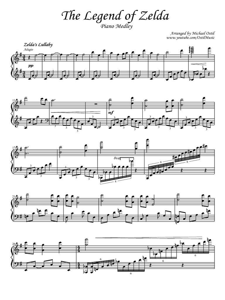The Legend Of Zelda Piano Medley Poetics Music Theory