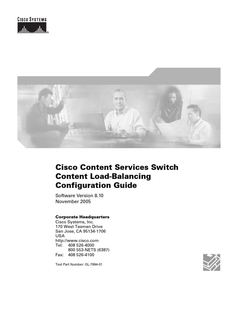 CSS Content Load-Balancing Configuration Guide | PDF | Load Balancing ...