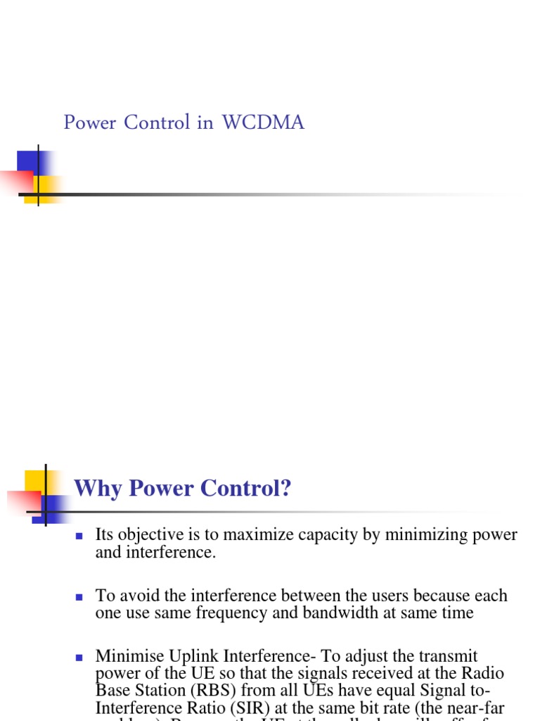 WCDMA Power Control Explained | PDF | Wireless | Communication
