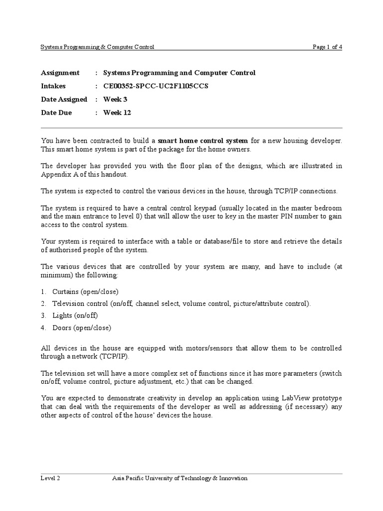 Apu Spcc Assignment Pdf Input Output Communications Protocols