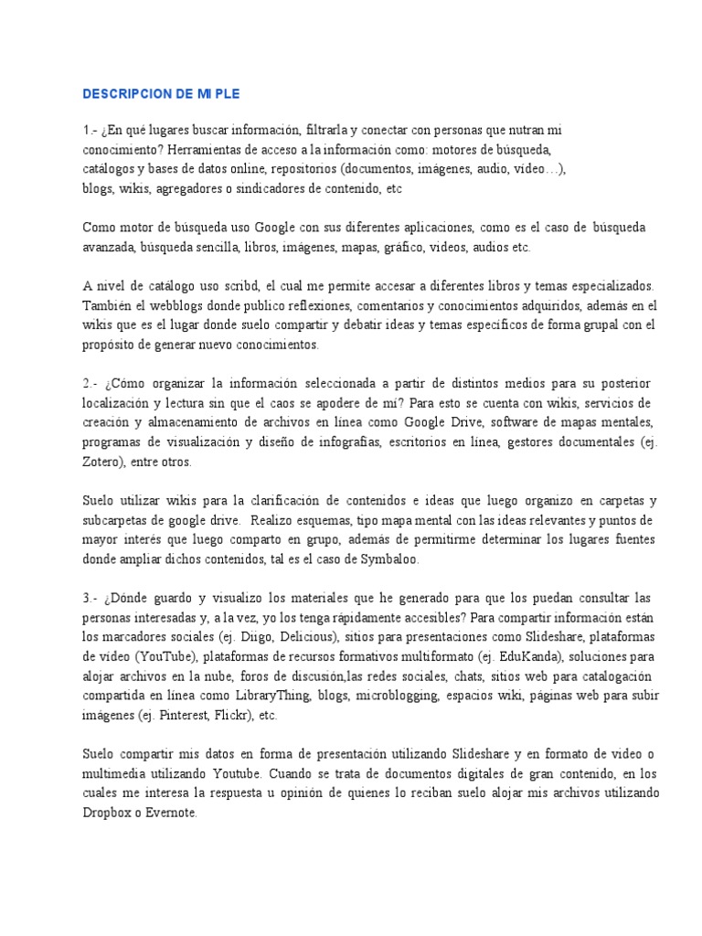 MIPLE | PDF | Google | Wiki