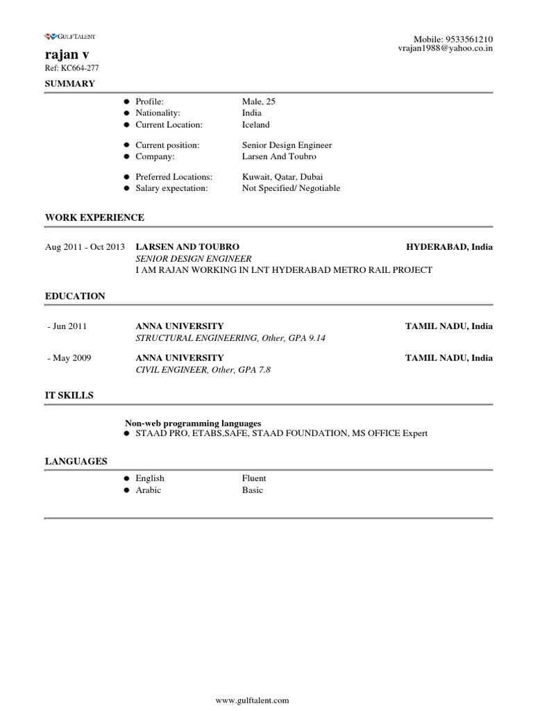 CV Rajan V | PDF