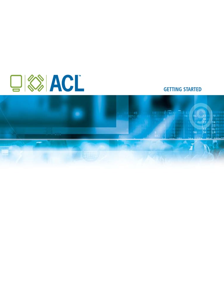 ACL9 Getting Started Guide PDF | PDF | Database Index | Personal Computers