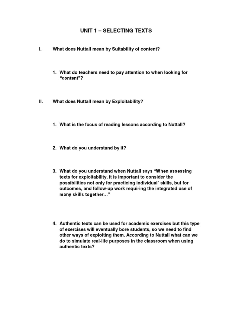 Selecting Texts PDF