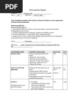 Lesson Plan Template CELTA | PDF