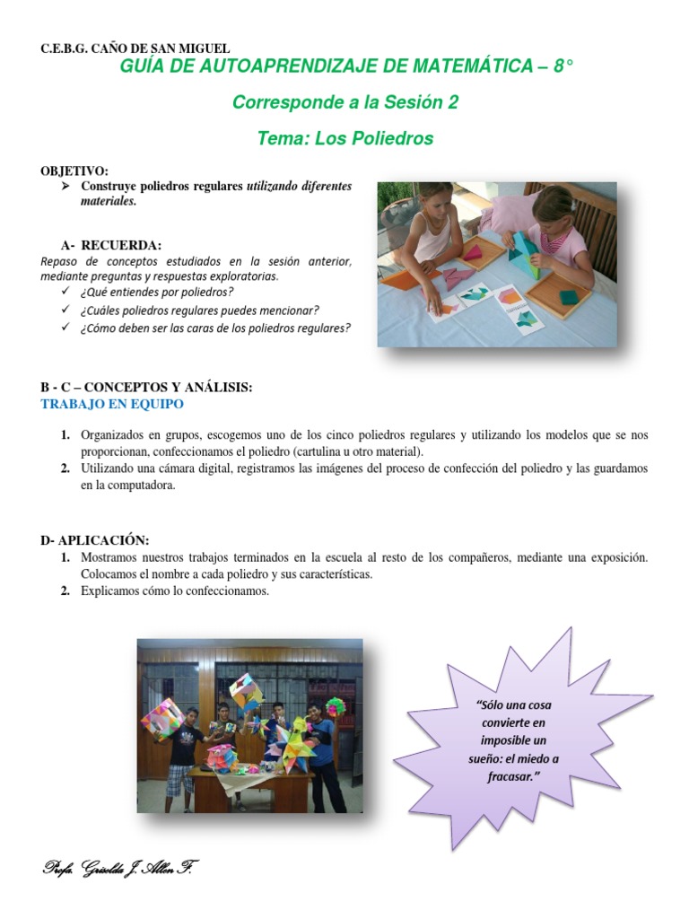 Gua de Autoaprendizaje N 2 | PDF | Ciencia y matemática