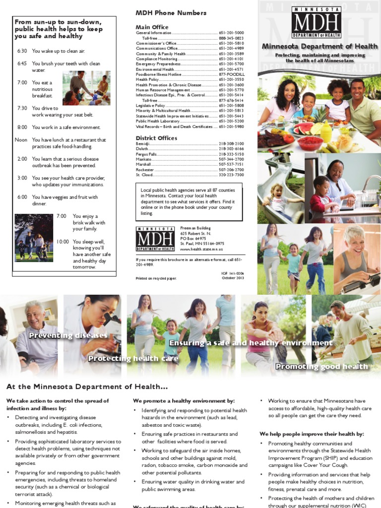 MDH Brochure | PDF | Infection | Health Professional