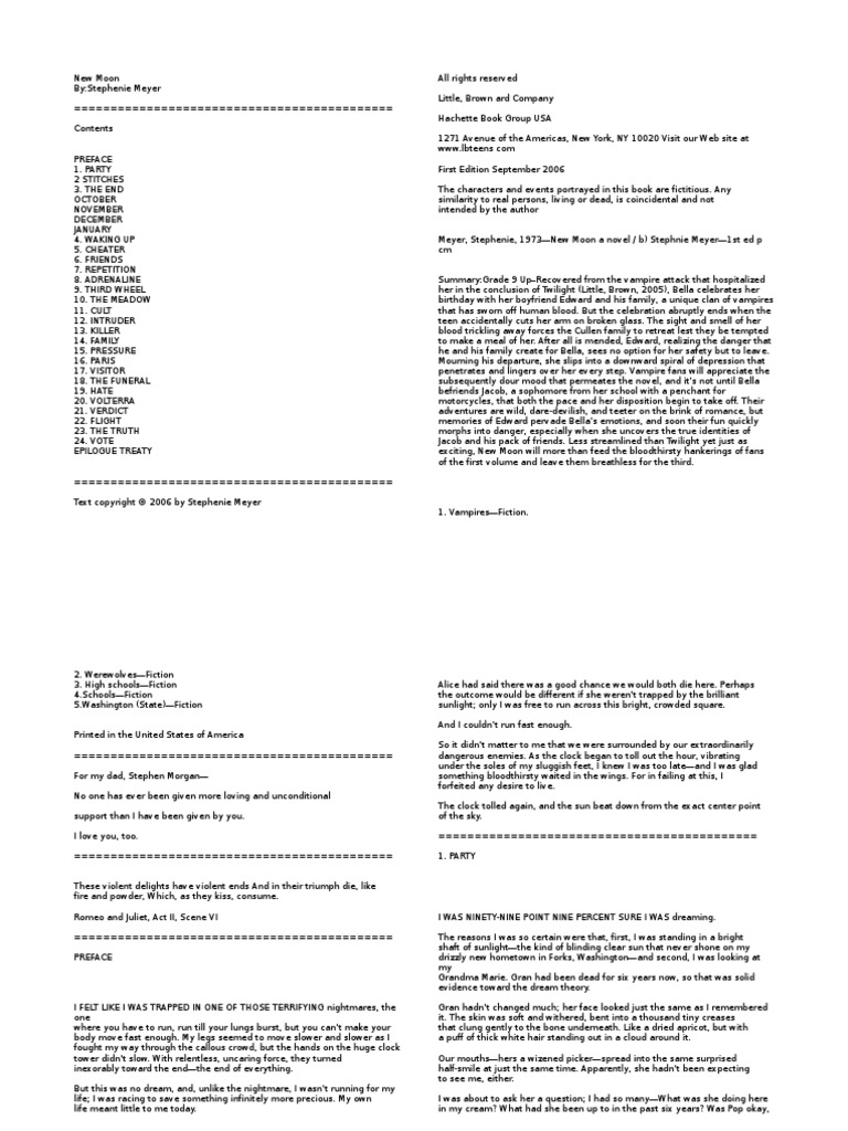 Twilight: New Moon | PDF