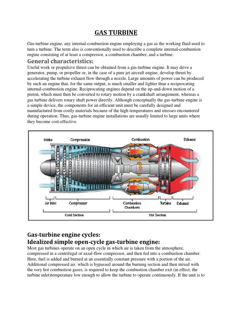 Gas Turbine | PDF | Gas Turbine | Internal Combustion Engine