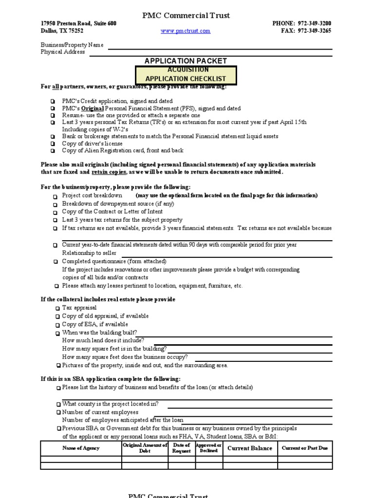 PMC Application - MAY08 | PDF | Mortgage Loan | Loans