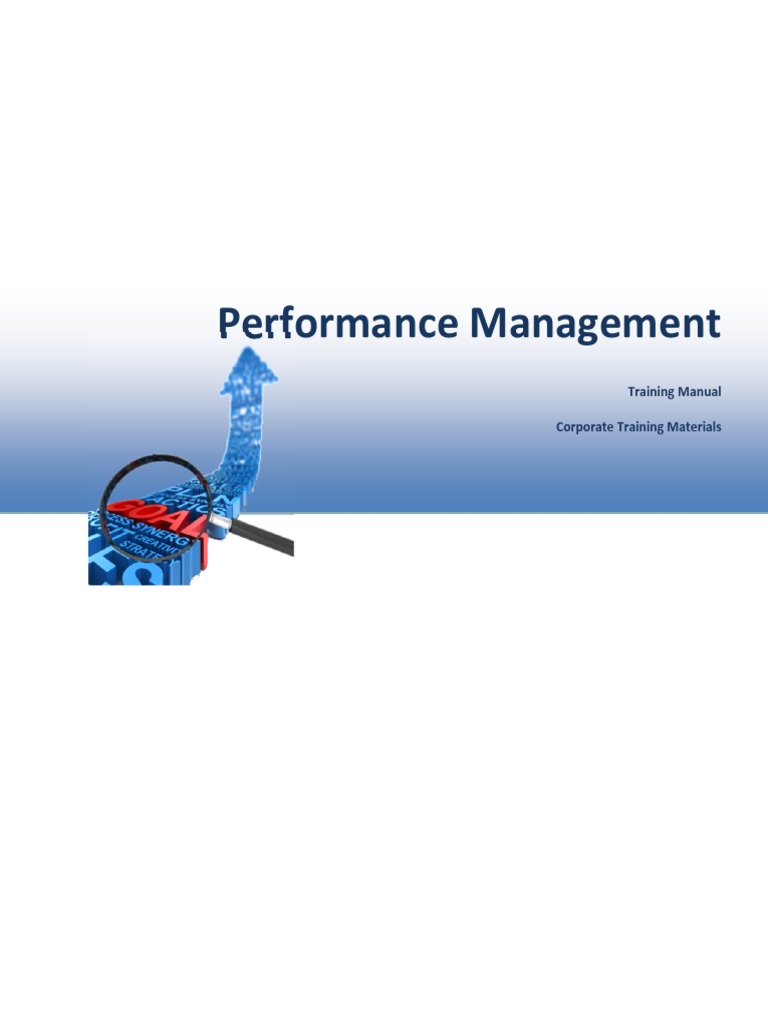 Performance Management: Training Manual Corporate Training Materials ...
