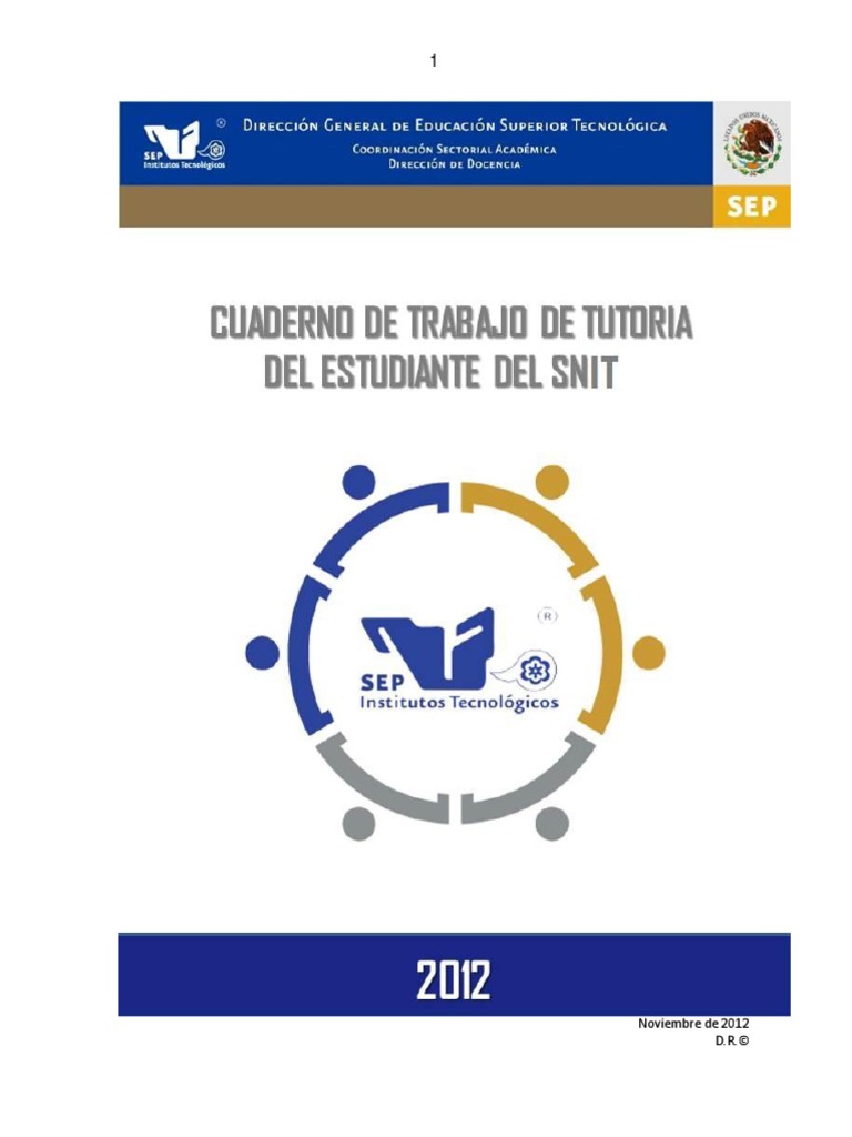 Cuaderno de Trabajo de Tutoria Del Estudiante Del SNIT | PDF