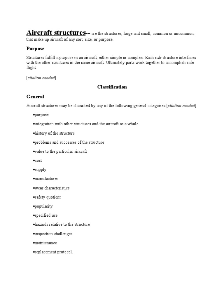 Aircraft Structures | PDF | Spar (Aeronautics) | Aircraft