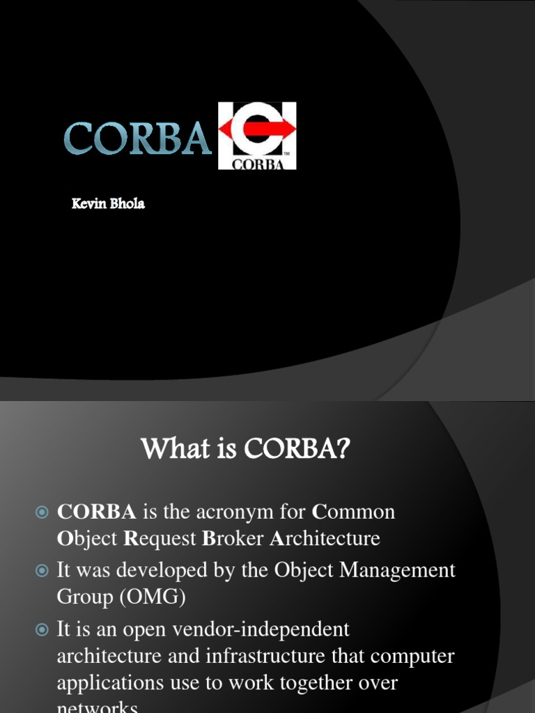 Corba Pdf Common Object Request Broker Architecture Software Development