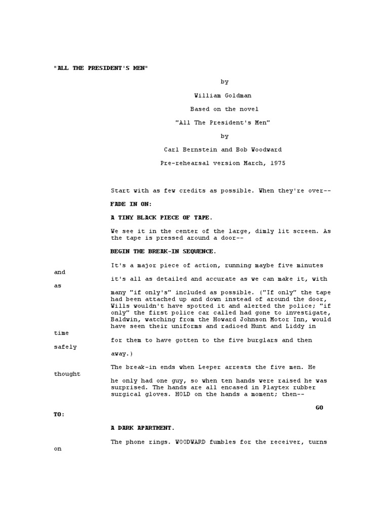 All The President Men | PDF | Watergate Scandal | United States Travel