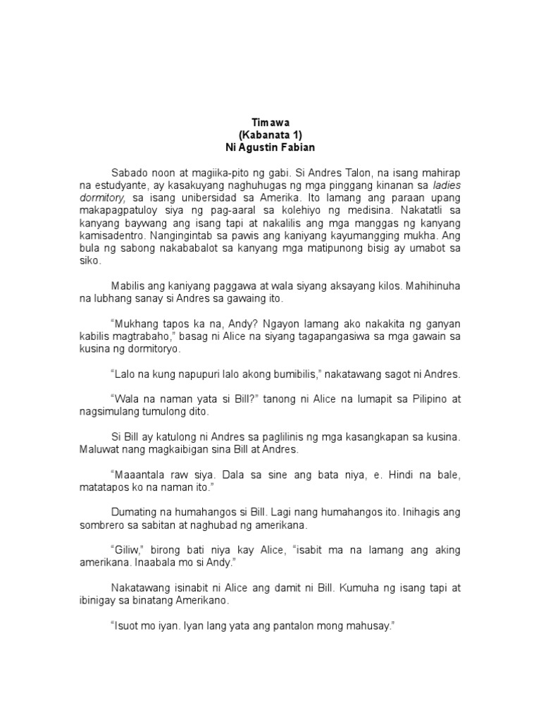 Timawa | PDF
