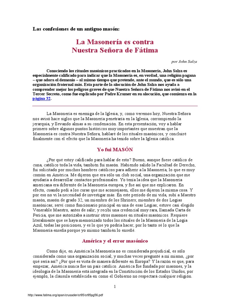 CR 95 PG 56 | PDF | Masonería | Iglesia Católica