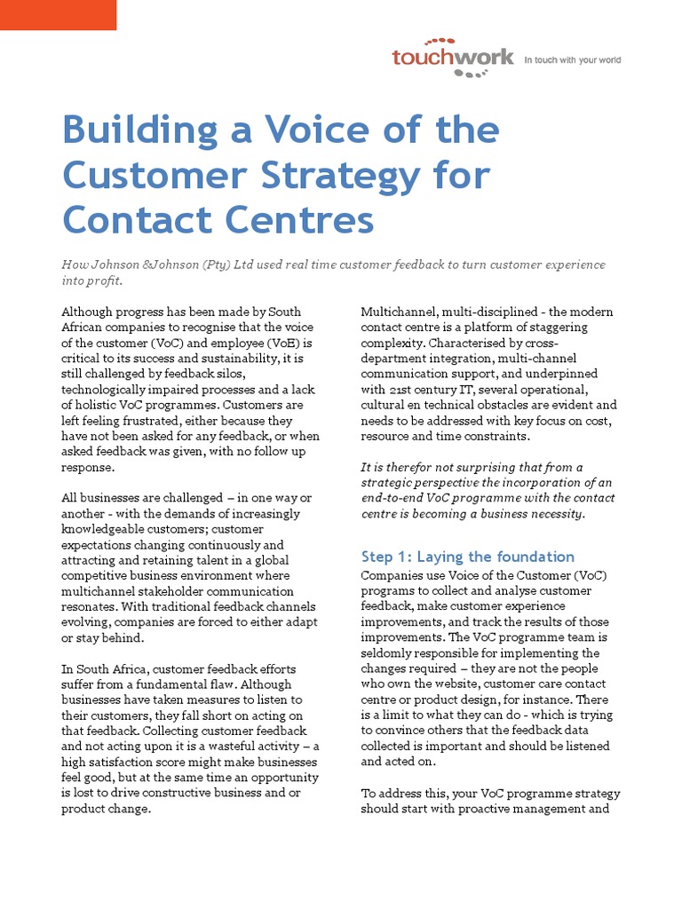 Johnson Johnson Case Study!@ | PDF | Text Messaging | Customer Experience