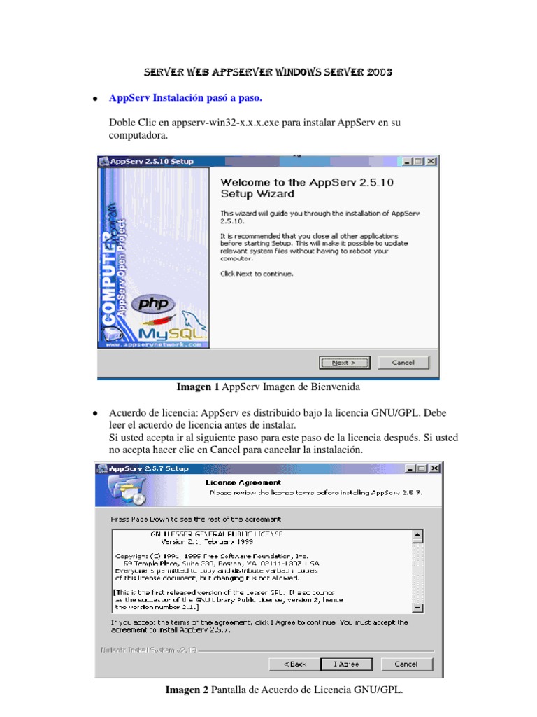 Server Web Appserver Windows Server 2003 | PDF | Servidor HTTP Apache | Mi sql