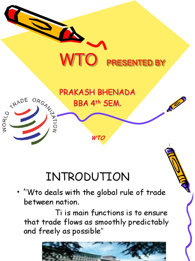 Wto PPT Mana. | PDF | World Trade Organization | General Agreement On ...