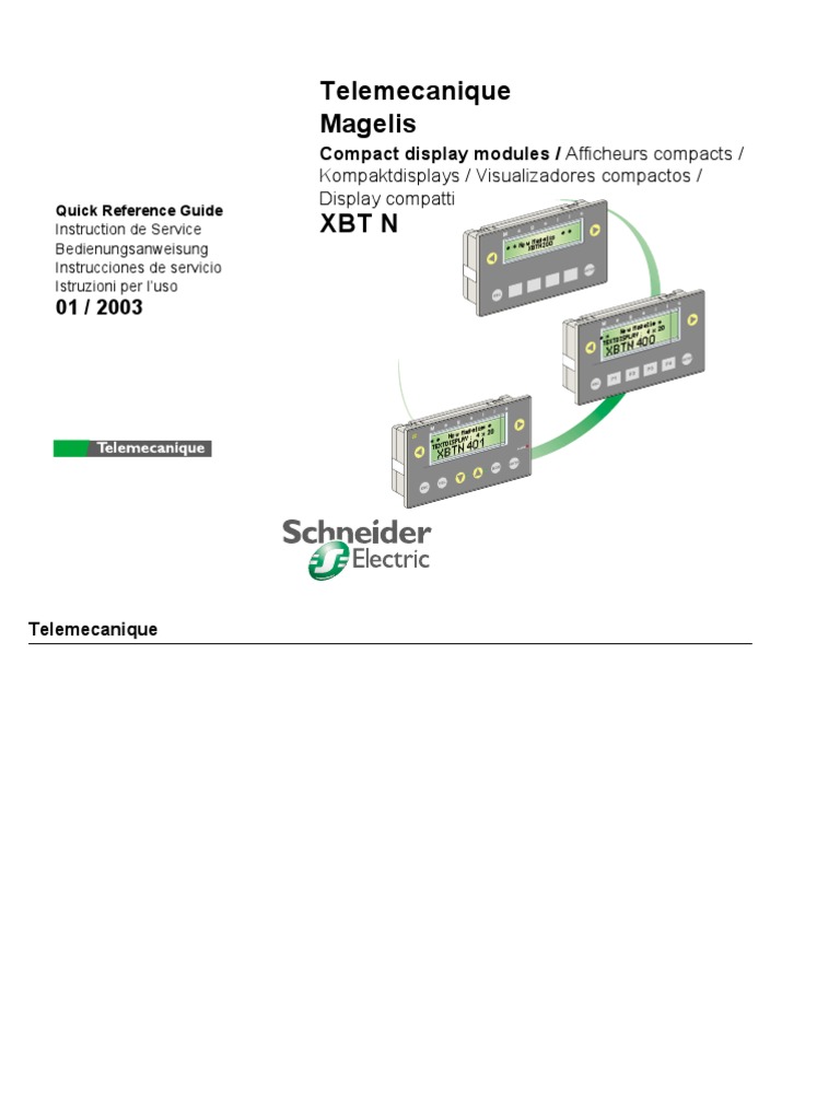 Telemecanique Magelis: Compact Display Modules / Afficheurs Compacts | PDF
