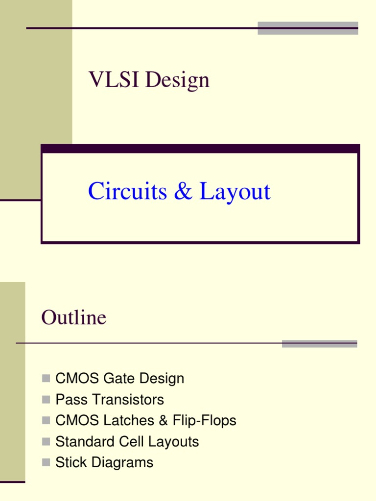 VLSI Design: Circuits & Layout | PDF | Cmos | Semiconductors