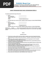 Contoh Surat Perjanjian Rental Mobil | PDF