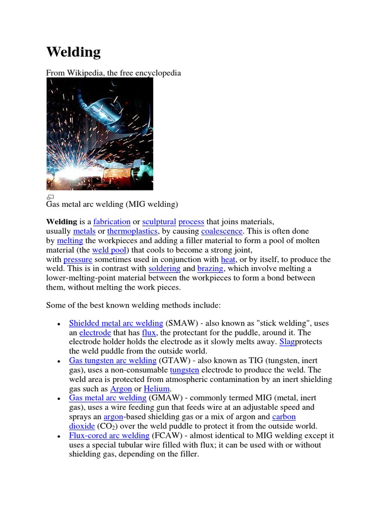 Welding Is A | PDF | Welding | Construction