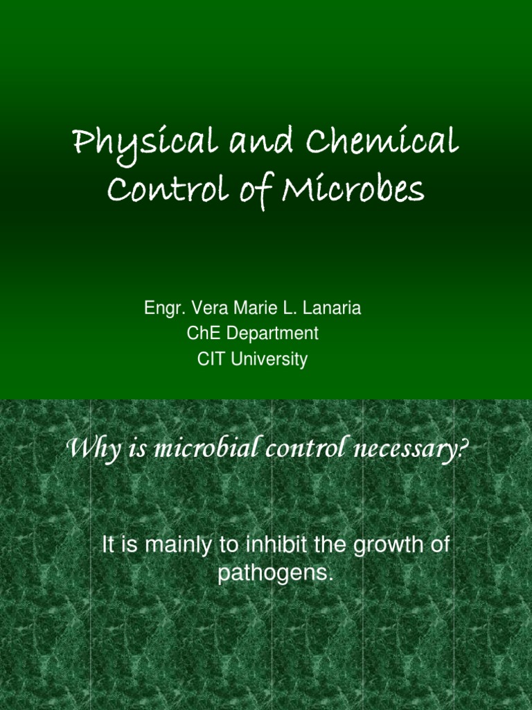 Microbial Control Methods Guide | PDF | Microorganism | Sterilization ...