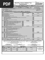 New Form 2550 M - Monthly VAT Return P 1-2 | PDF | Value Added Tax ...