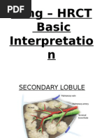 HRCT Chest Basic Interpretation | PDF | Lung | Medical Specialties