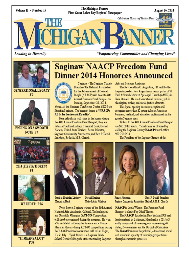 The Michigan Banner August 16 2014 Edition | PDF | Saginaw | Small ...