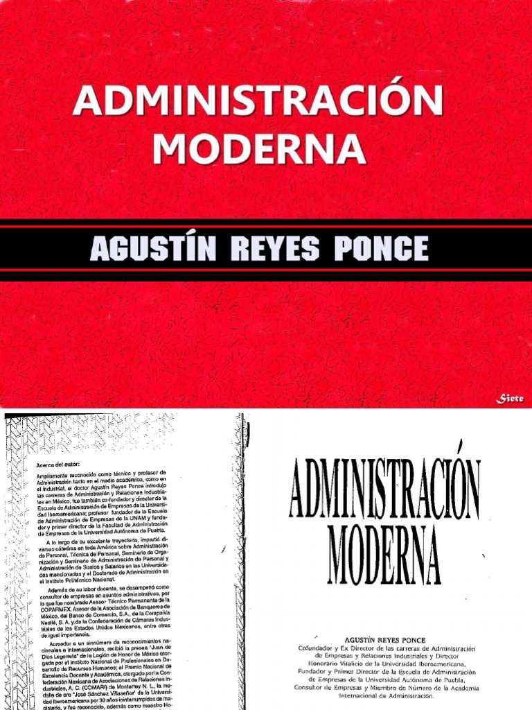 Agustin Reyes Ponce - Administracion Moderna