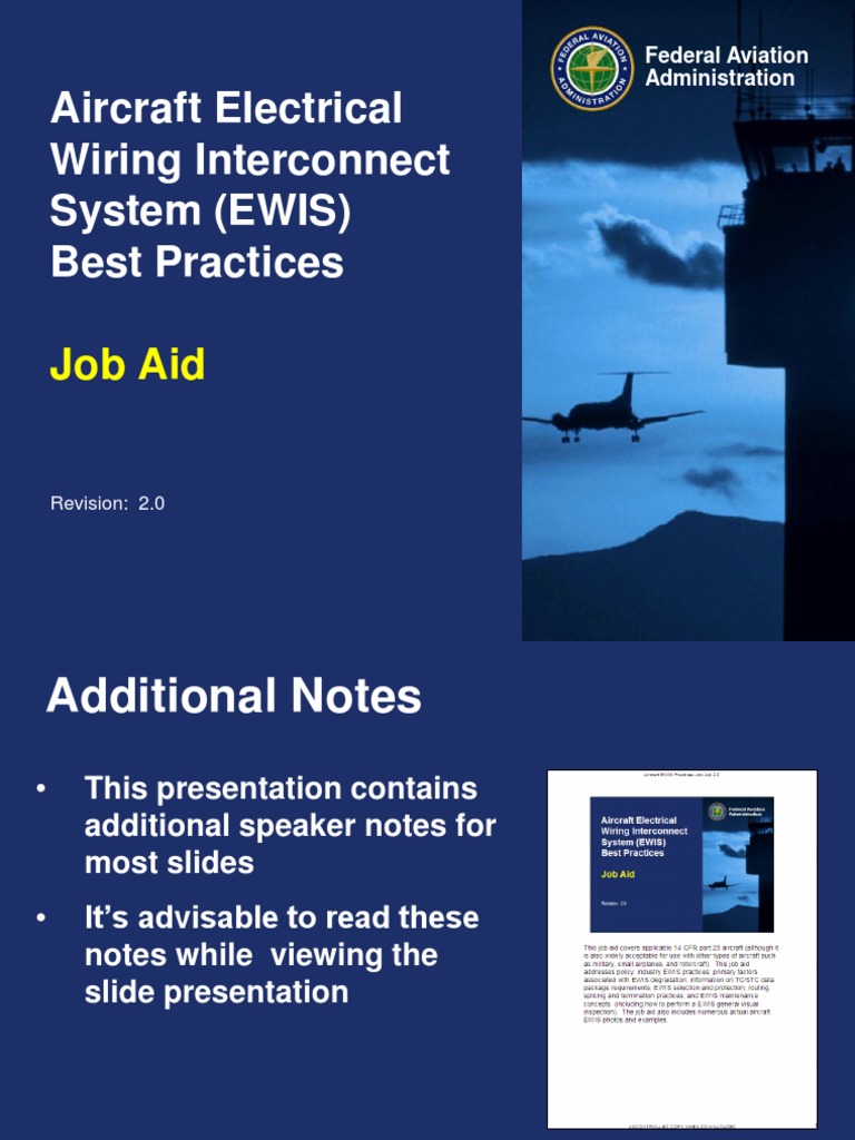 Aircraft Electrical Wiring Interconnect System (EWIS) Best Practices ...