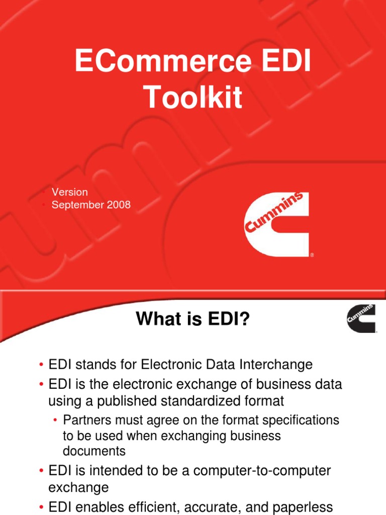 ECommerce Supplier EDI Toolkit | PDF | Electronic Data Interchange ...