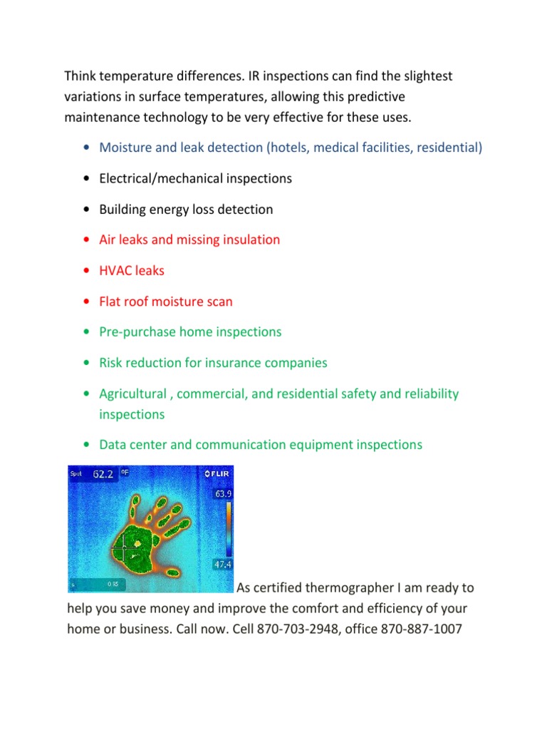 IR Services for Predictive Maintenance | PDF | Technology & Engineering