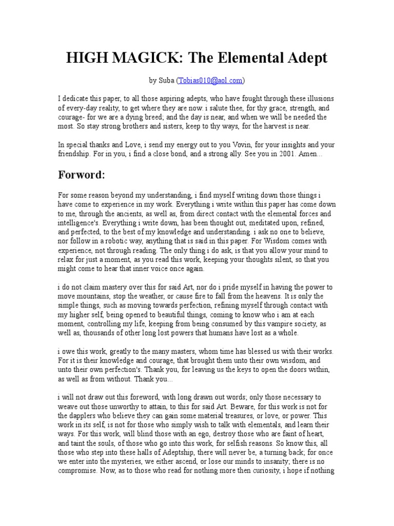 High Magick | PDF | Magic (Paranormal) | Mind