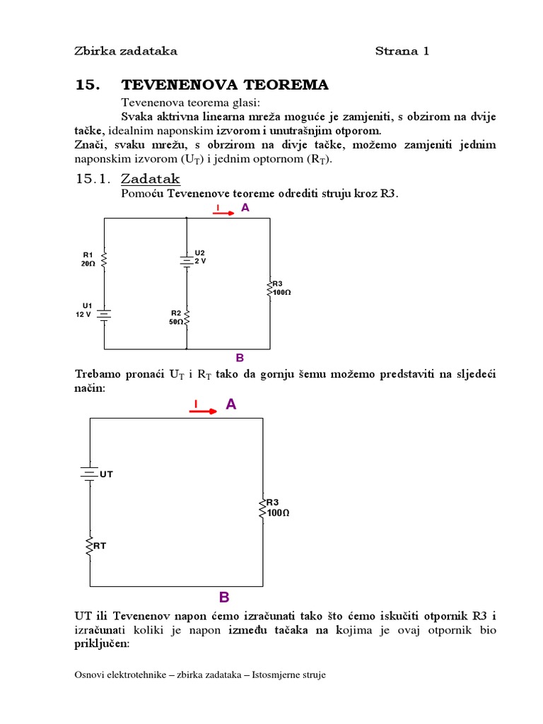15 Tevenenova Teorema | PDF