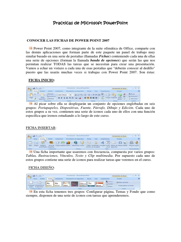 Manual Practicas PowerPoint | PDF | Microsoft PowerPoint | Informática