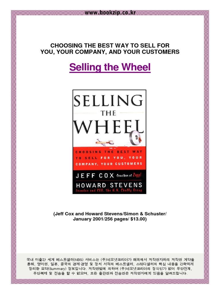Selling The Wheel Summary | PDF | Sales | Economic Institutions