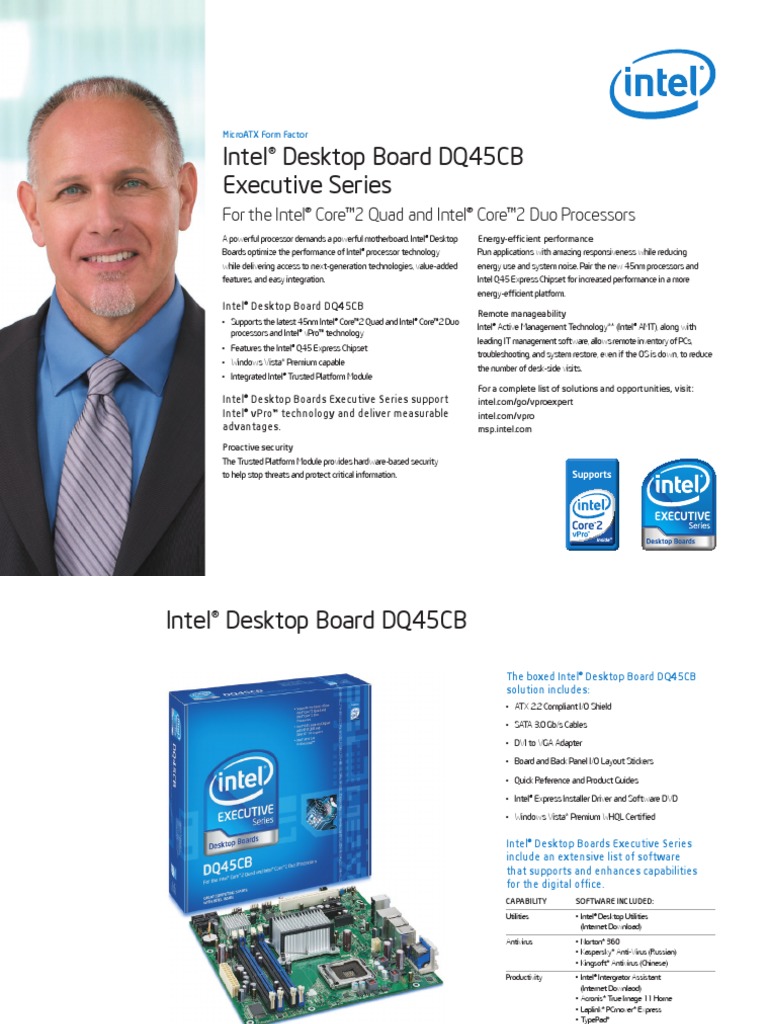 Intel® Desktop Board DQ45CB | PDF | Bios | Intel